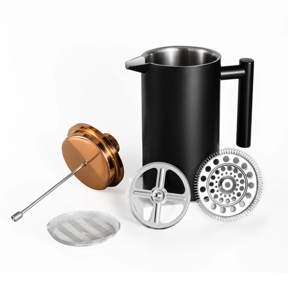 Stainless Steel Metal French Press - Coffee Ware Manufacturer