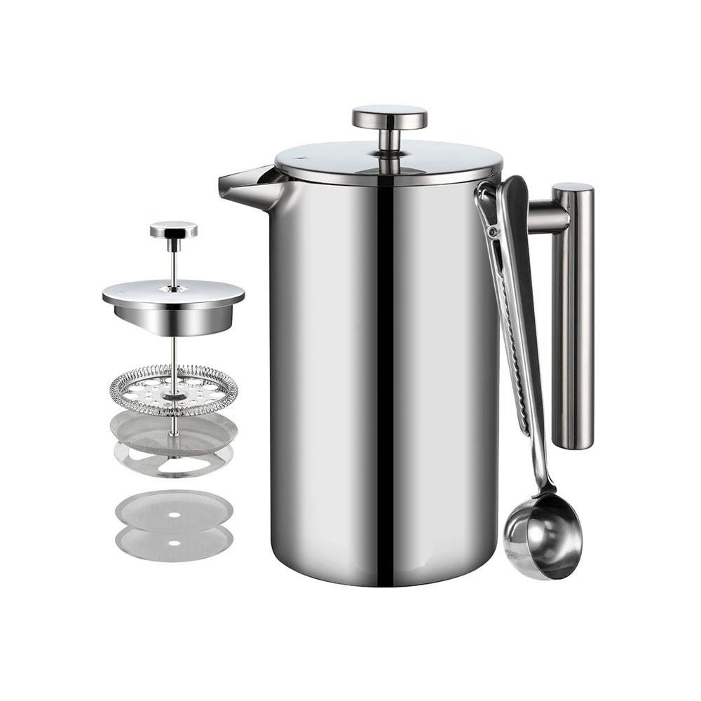 Stainless Steel Metal French Press - Coffee Ware Manufacturer